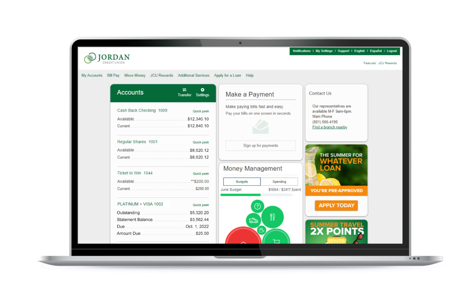 Online Banking | Jordan Credit Union